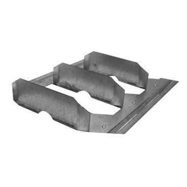 4" x 10' Galvanized Vane Rail - 22 Gauge