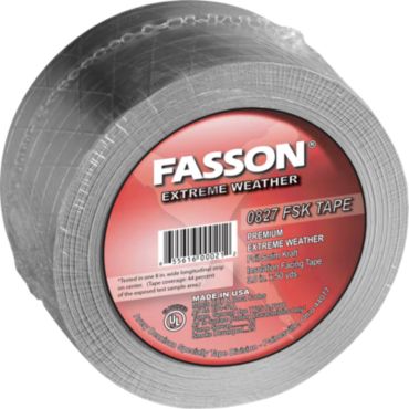 Fasson® 0827 Foil Scrim Tape - 3" x 50 YDS