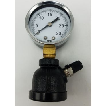 3/4" Bell Gas Test Gauge - 0/30 psi