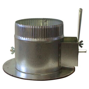 6" Flat Air-Tite Takeoff with Damper and 2" Standoff