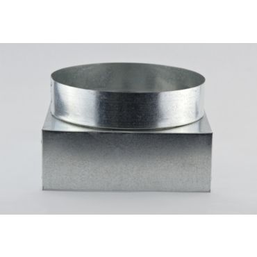 6" x 6" x 6" Square to Round Register Box