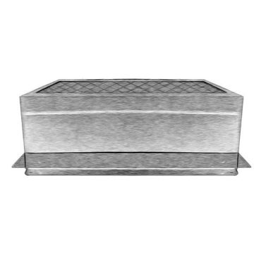 14" x 20" Trunk Duct R6 Insulated Ceiling Box with Flange and No Outlet