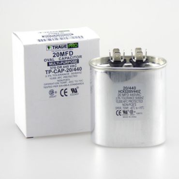 TRADEPRO® Oval Run Capacitor - 20 MFD - 440V