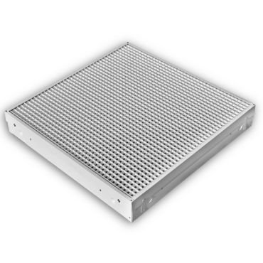 24" x 24" Aluminum Lay-In Egg Crate Face Return