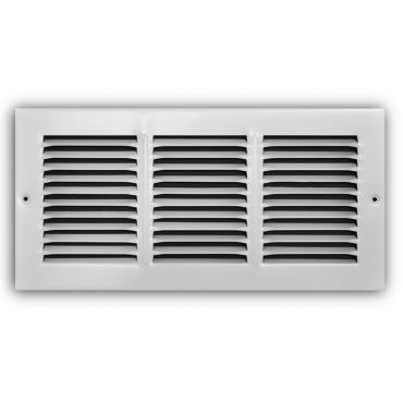 16" x 8" Stamped Face Return Air Grille - White